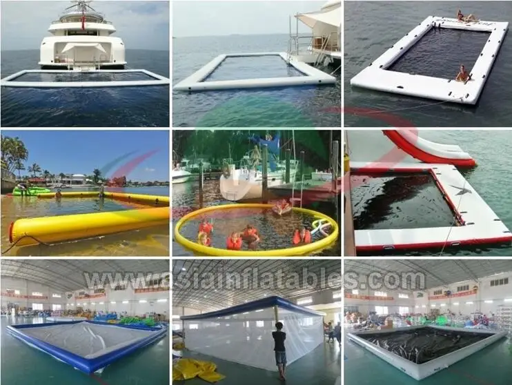 Adult Sea Pool Inflatable with Safety Net for Yacht Floating