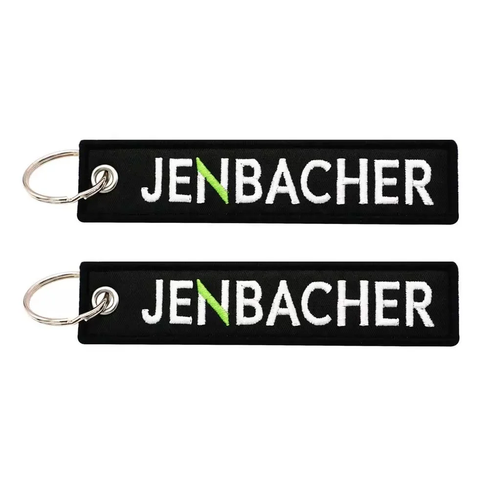 Promotional Woven Key Tag Customised Lgo/shape Keytag Fabric Key Chain ...