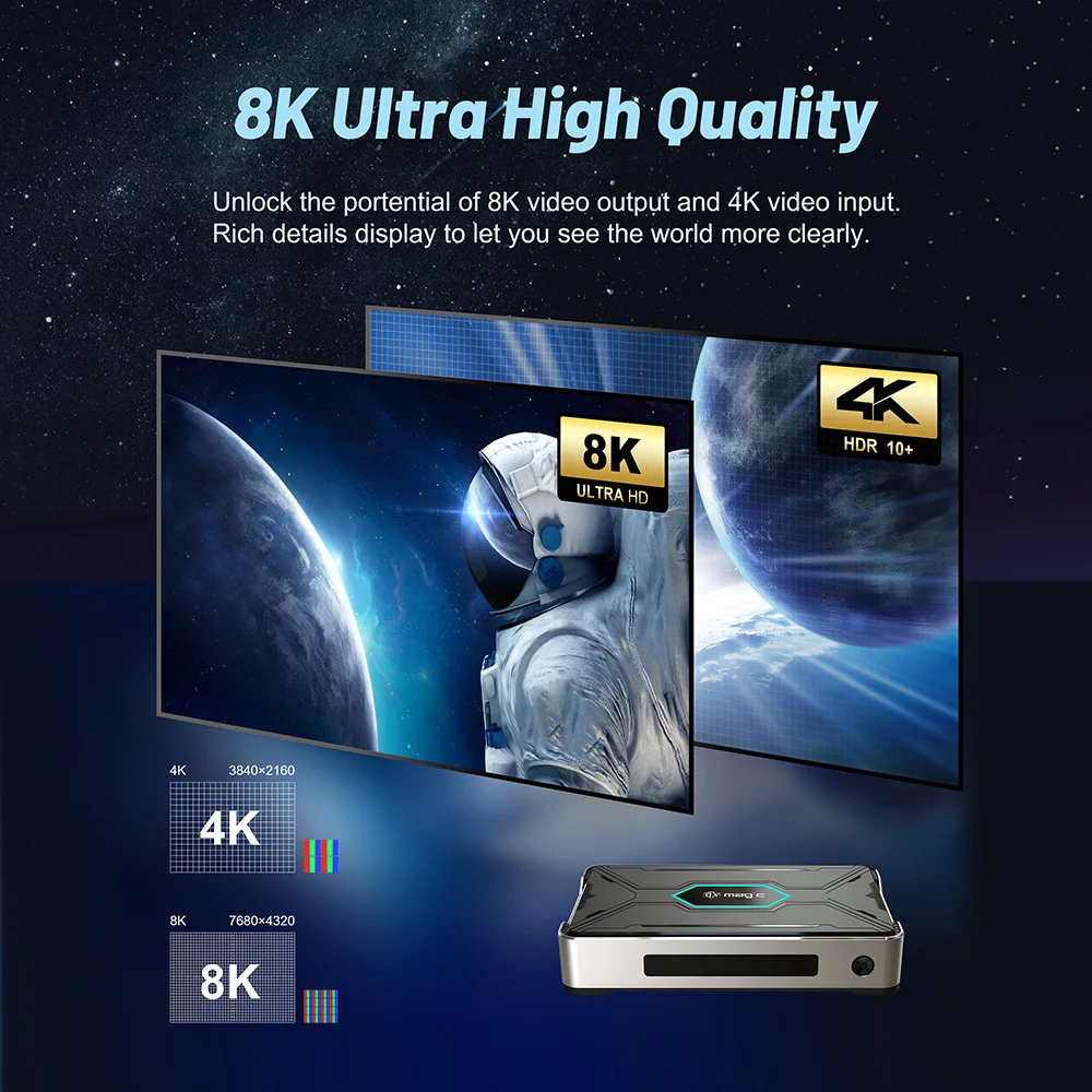 Rockchip RK3588 TV Box - 8K Smart Network Player Android 12