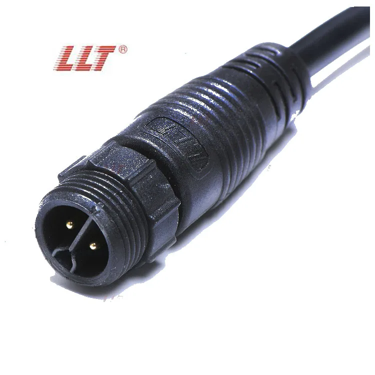 Llt Factory Price 2 Pin Male To Female Ip65 Ip66 Waterproof Cable ...