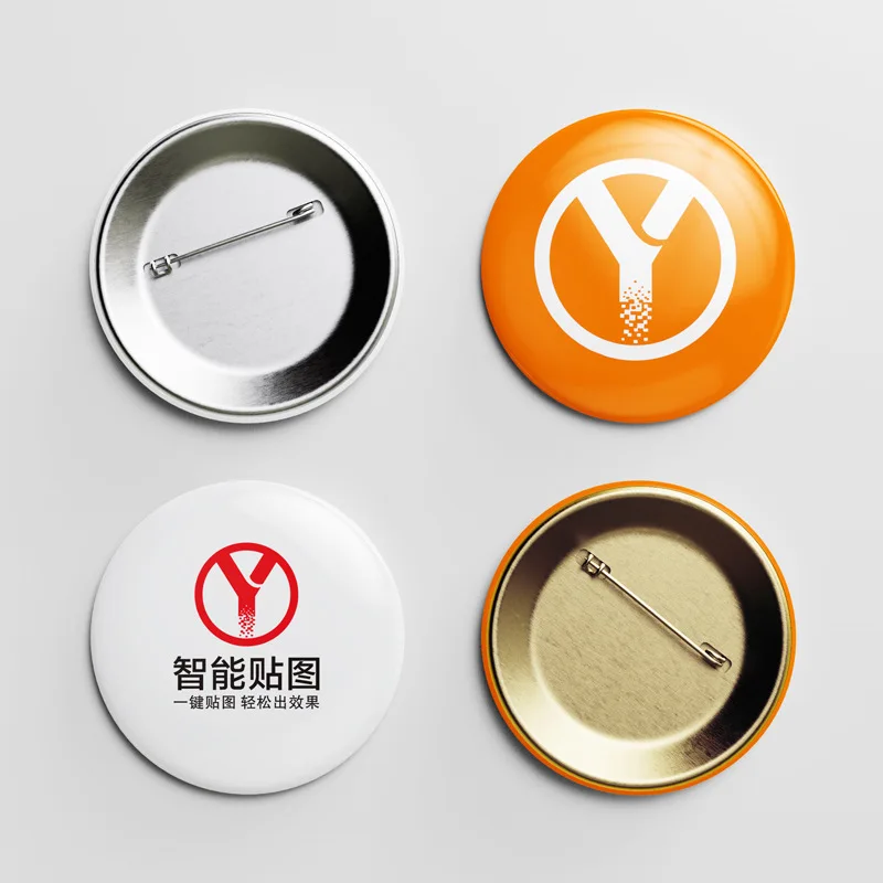 Customized Metal Tin Badge Corporate Pin Work Card Formulation ...