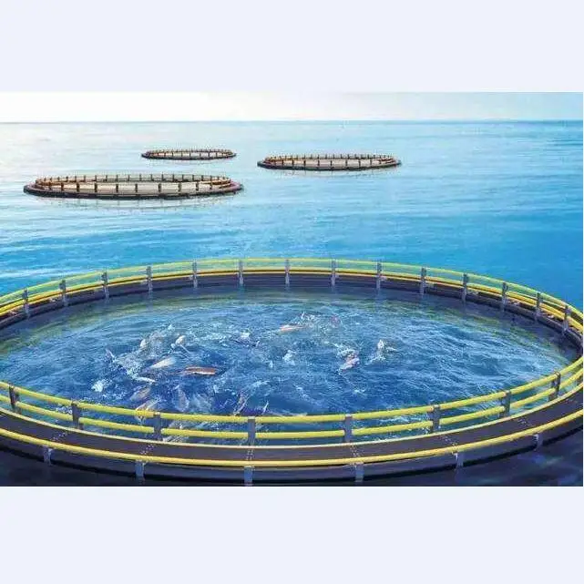 Equipo Circular De Acuicultura Hdpe,Jaulas De Red Flotante Para Granjas ...