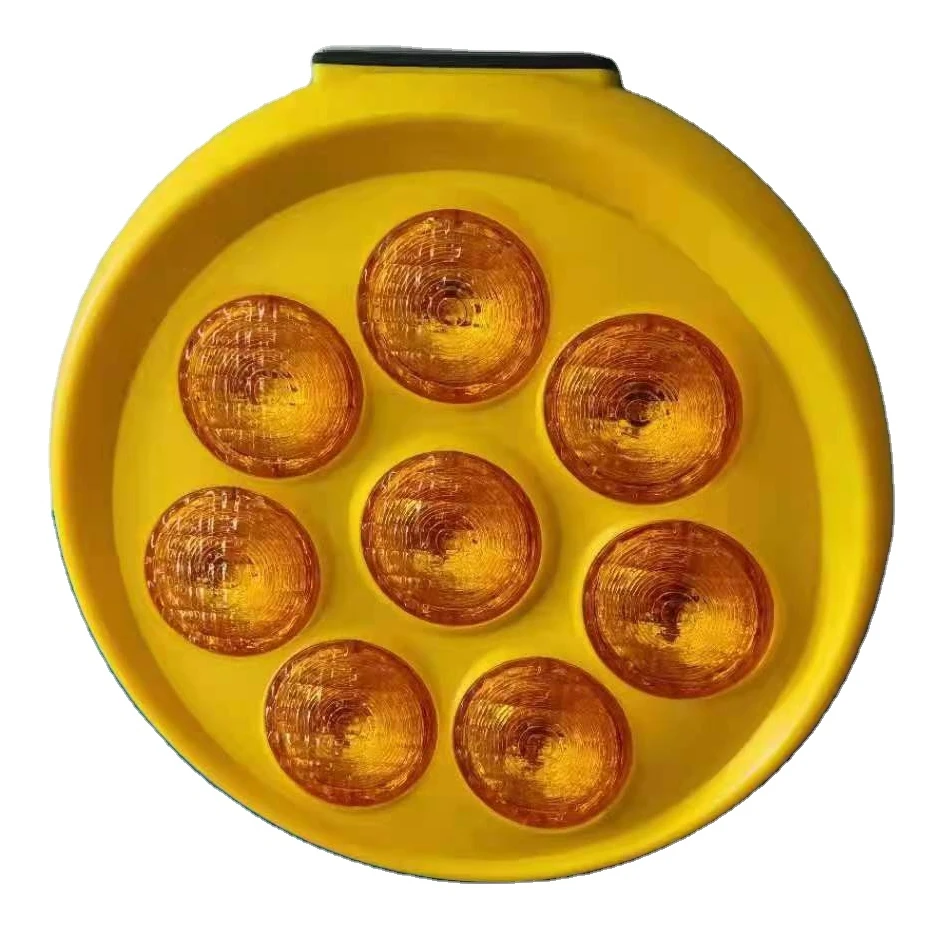 Traffic Safety Hazard - Solar Sunflower Flashing Light