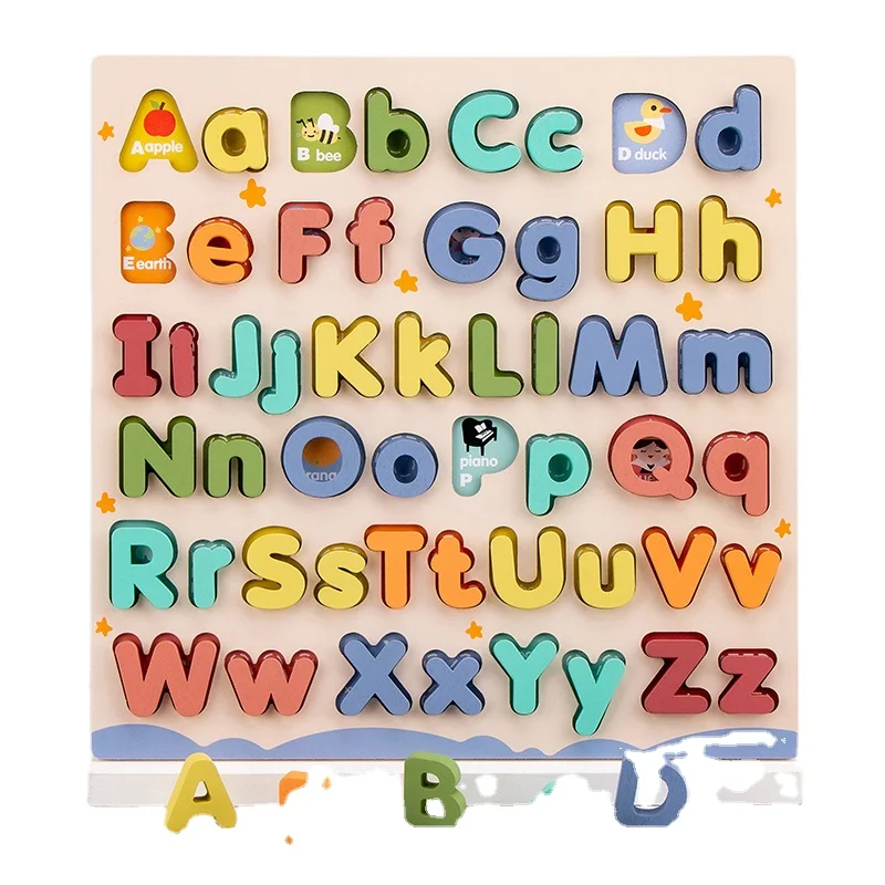2023 Wooden Alphabet Puzzles ABC Puzzle Board for Toddlers 3-5 Years ...