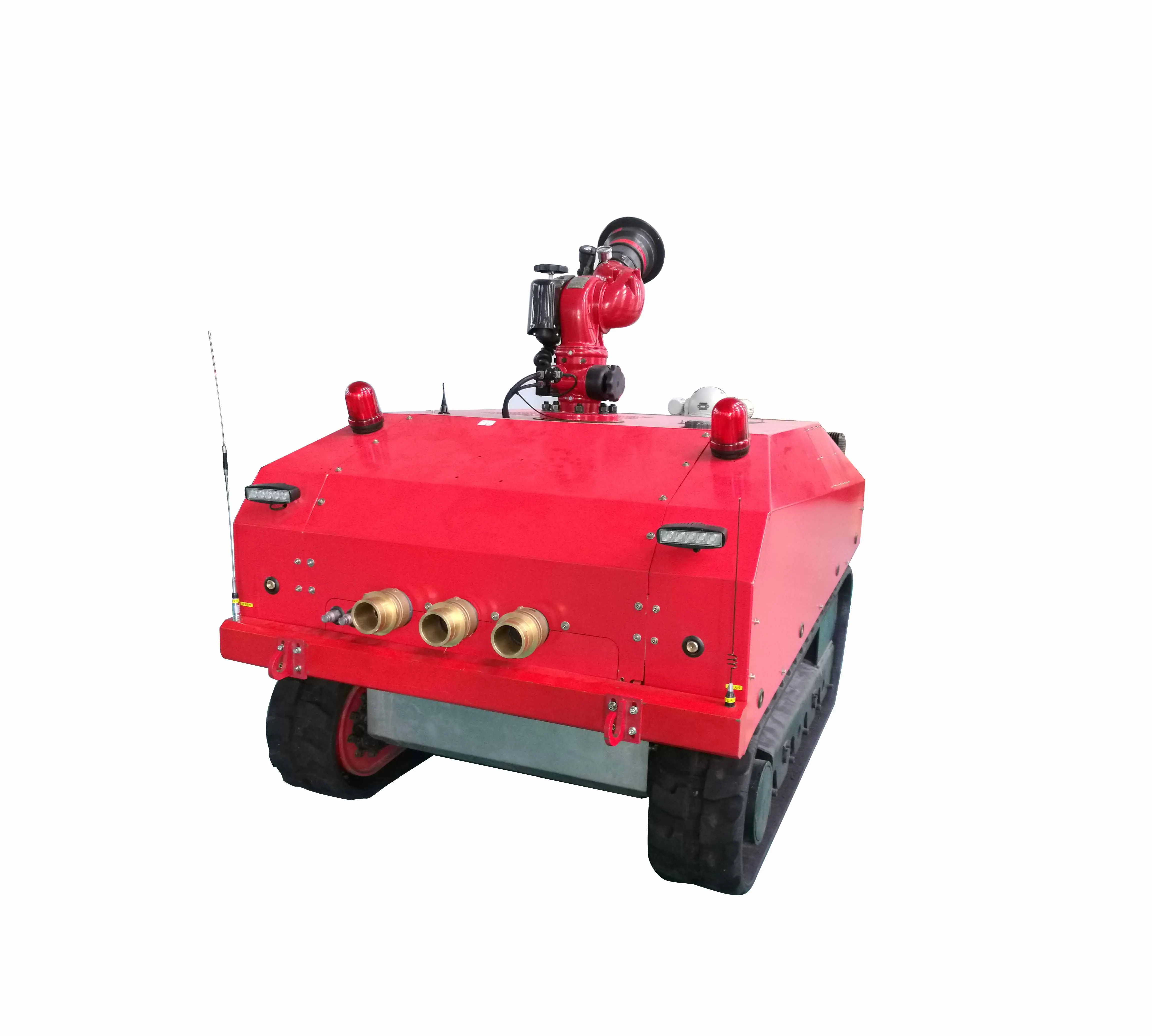 Firefighting Extinguisher Robot With Water Monitor Crawler Type Fire ...
