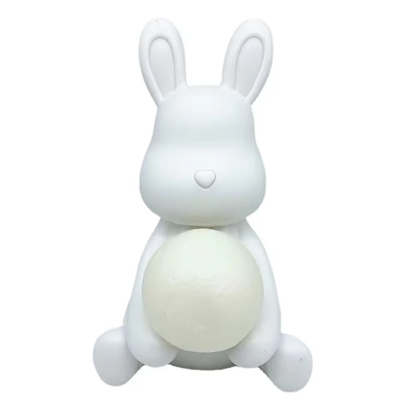 Wholesale Moon Light Fluid Rabbit Vinyl White Embryo Moon Night Light ...