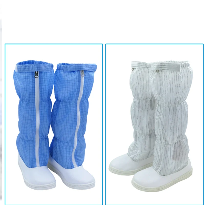 ESD Booties With Fabric Clean Room Shoes/ Industrial Antistatic PVC ...