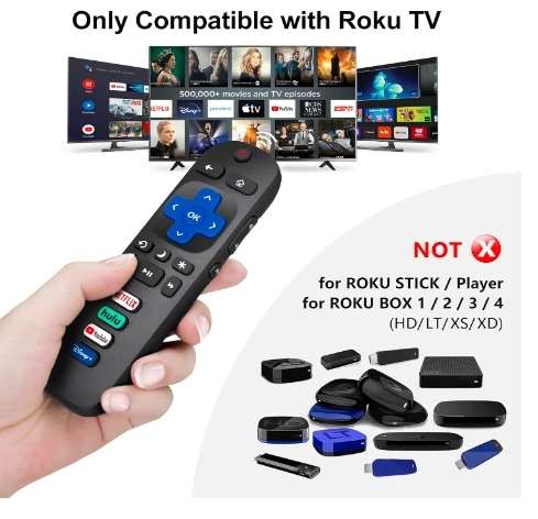 Universal Remote for Roku TV - Compatible with Multiple Brands