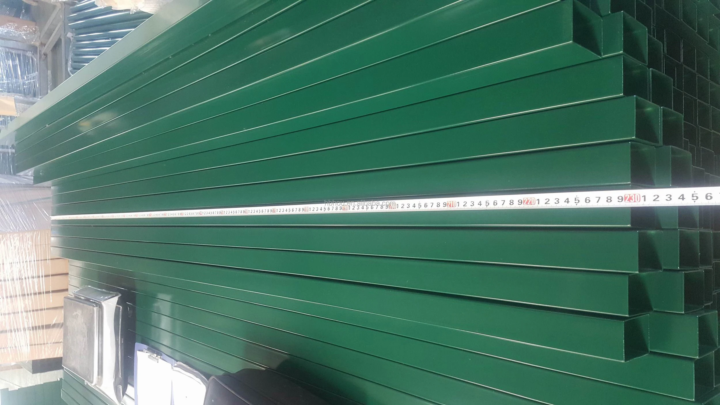 Powder Coated Square Tube Fence Post - Durable & Easy Assembly