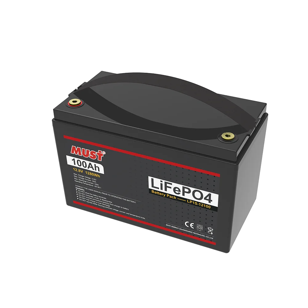 Must Batteries Ion 100ah 12v Charger Lifepo4 Solar Charging