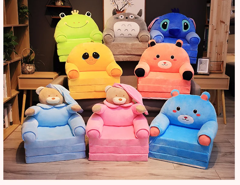Cartoon Cute Stuffed Animal Sofa Kids Baby Seat For Kids - Buy Baby ...