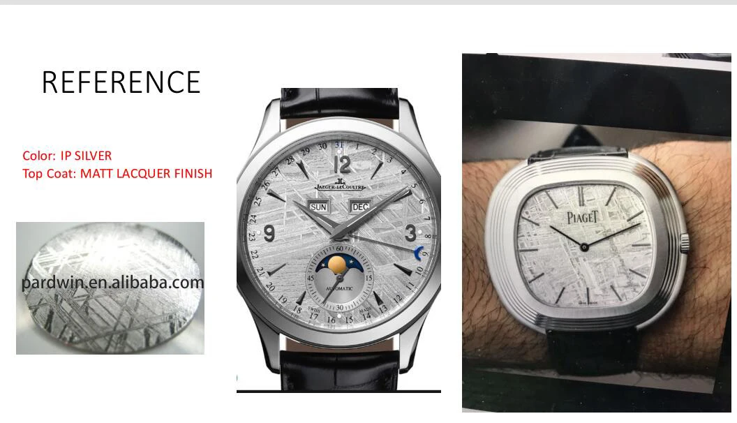 PSL519 - Meteorite Dial Stainless Steel Watches for Men