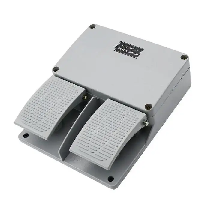 Ydt1-16 10a 380vac灰色铝壳灰色双脚踏开关机床附件开关脚踏开关 - Buy Foot Control Switch,Electric Power Switch,Pedal ...