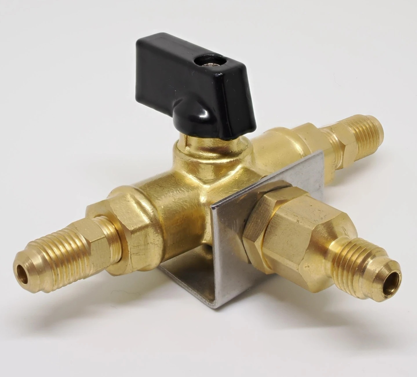 Co2 Changeover Valve With 1/4'' Male Flare Threads Gas Check Brass ...