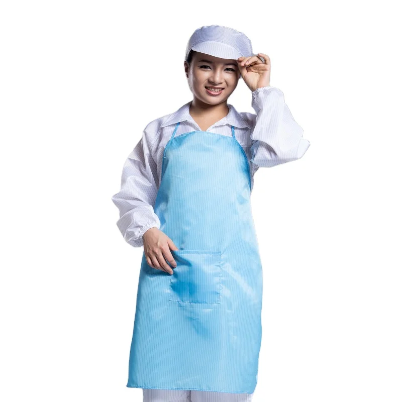 RUIHENG Cleanroom Esd Safe Apron - Anti-Static & Dust Proof