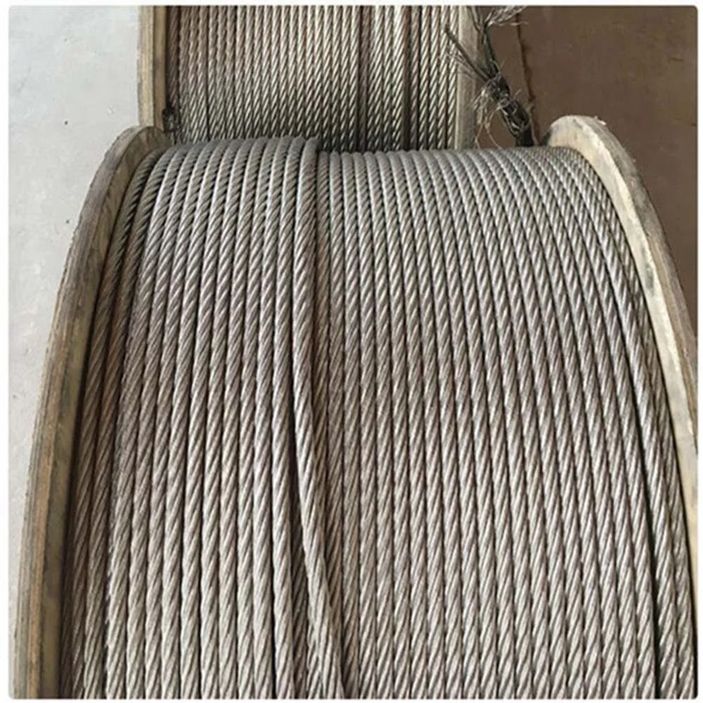 7mm 6x19 1570mpa Packing 1000mtrs In Wooden Spool Stainless Steel Wire ...
