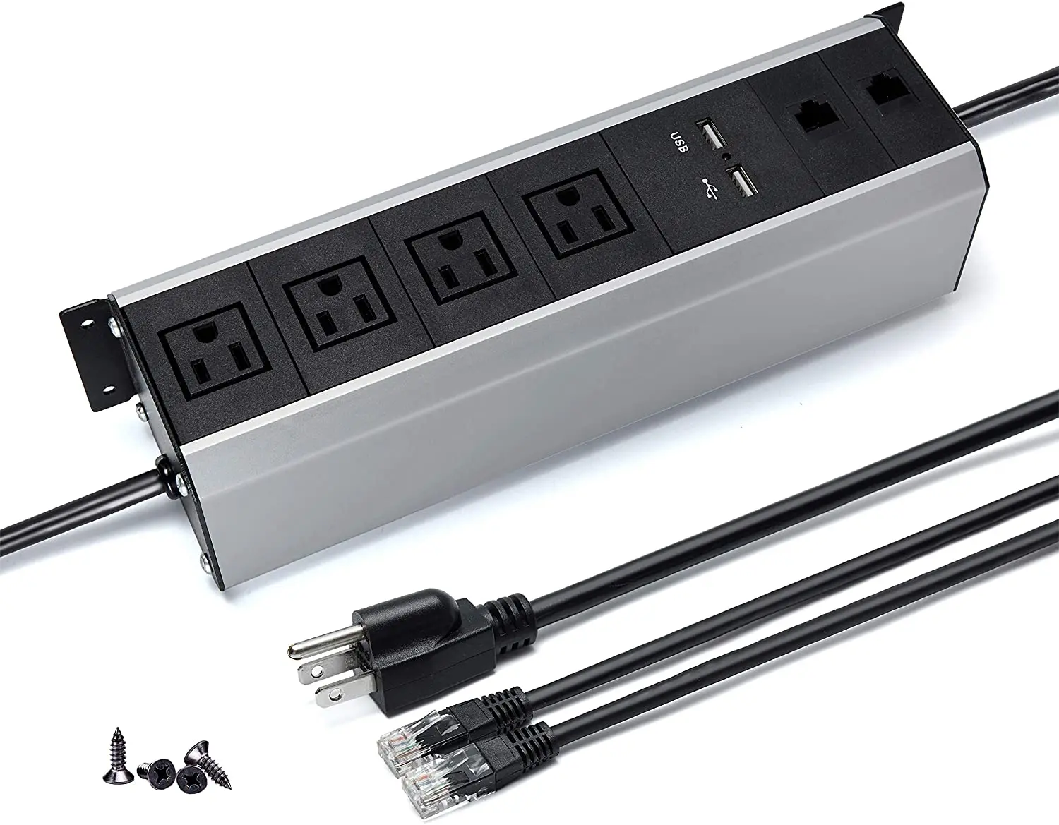 Conference Table Hang On Desk Edge Power And Data Socket With Usb ...