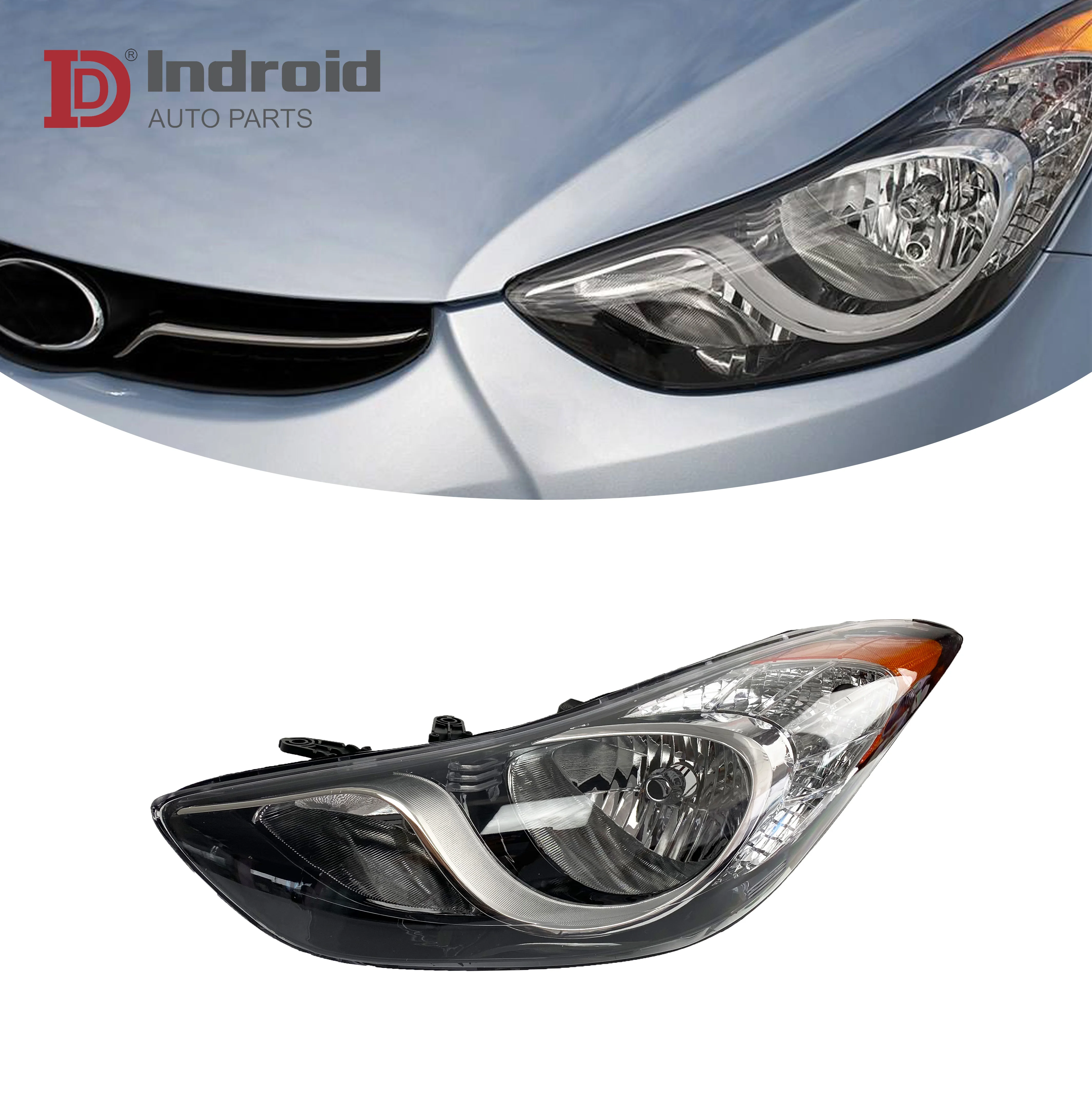 Indroid Auto Lamp Head Light for Hyundai Elantra 2011