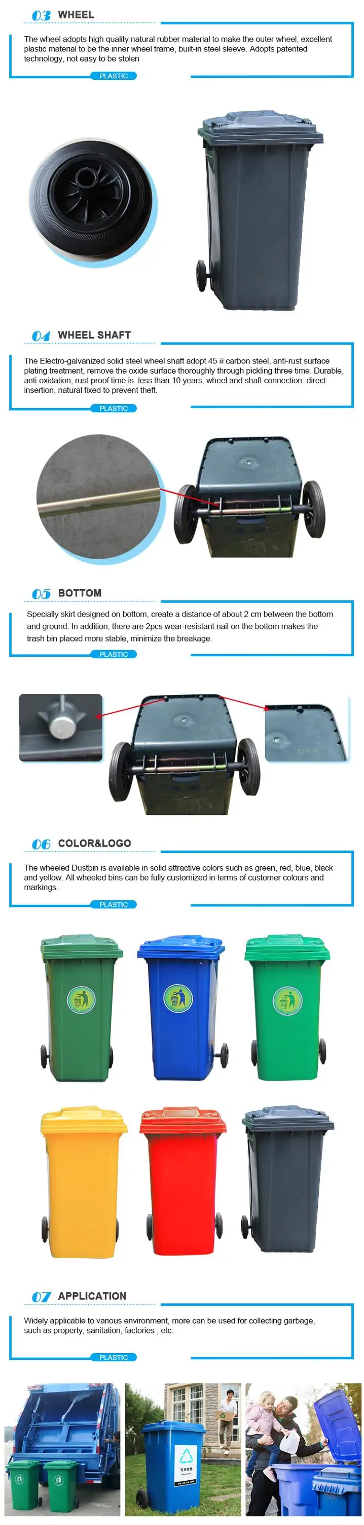 Green 660 Litre Large Wheelie Bin - Durable & Sustainable