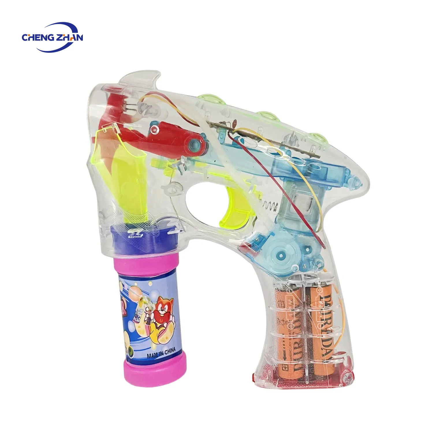 Light up Bubble Toys 4 Led Bubble Gun Transparent Space Bubble Gun for ...