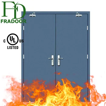 Wholesale Prices Metal Double Leaf Steel Fire Exit Door 1/2/ 3 Hour ...