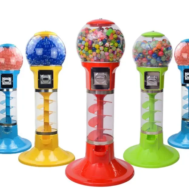 130 CM High Plastic Spiral Gumball Vending Machine