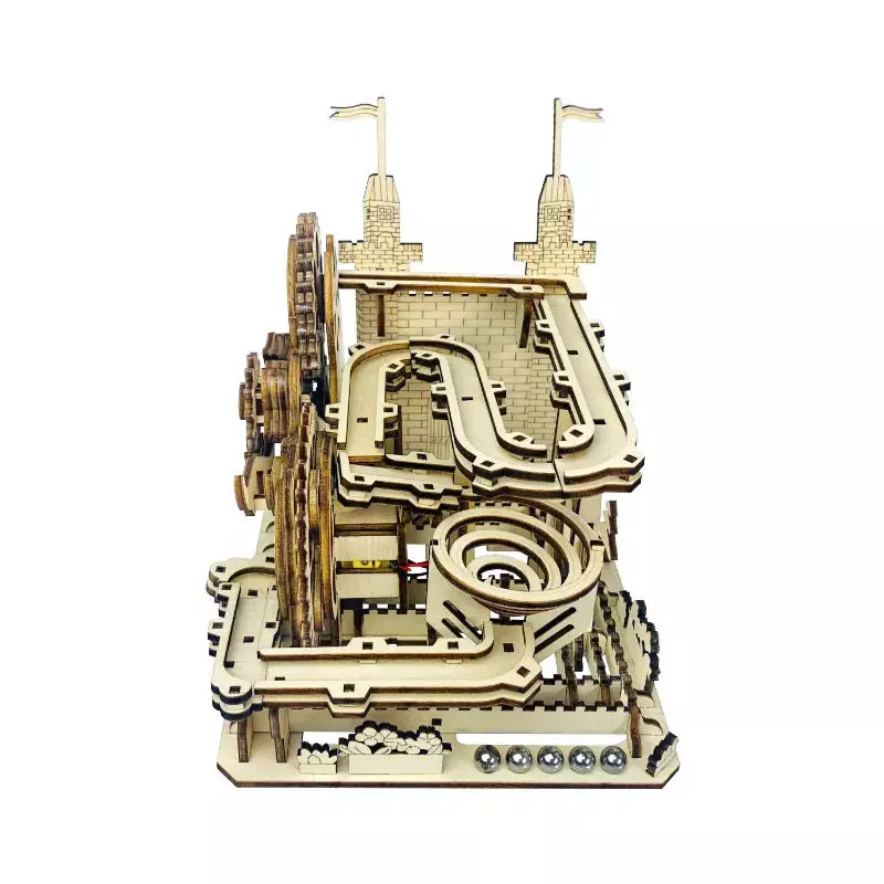 Original Design Castle Marble Run Diy Assembly Educational Toys 3d ...