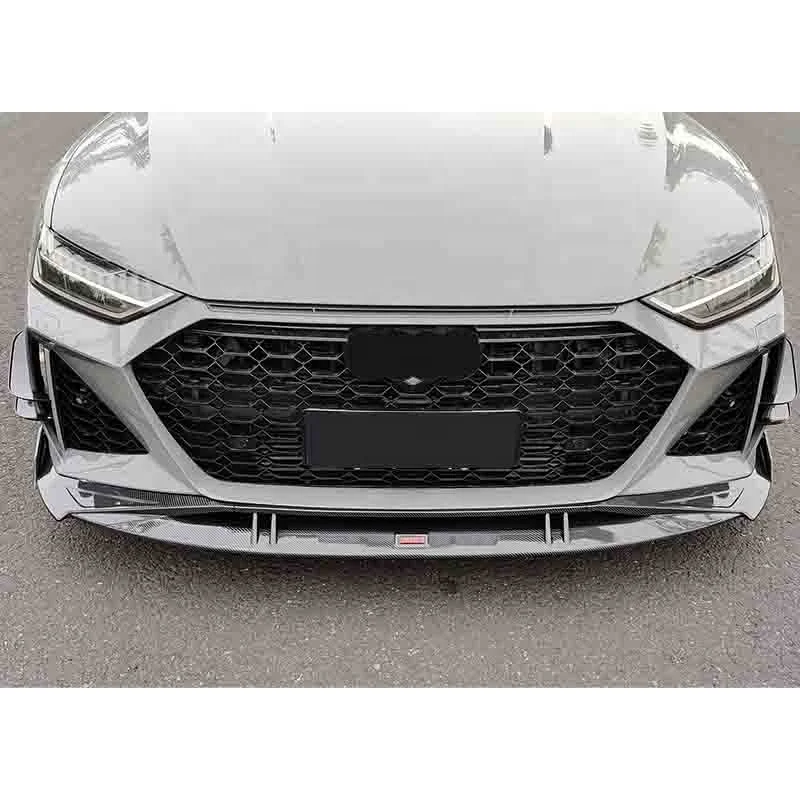 2019-2021 Rs7 Front Diffuser Carbon Fiber For Audi Rs7 Front Lip 2019 ...