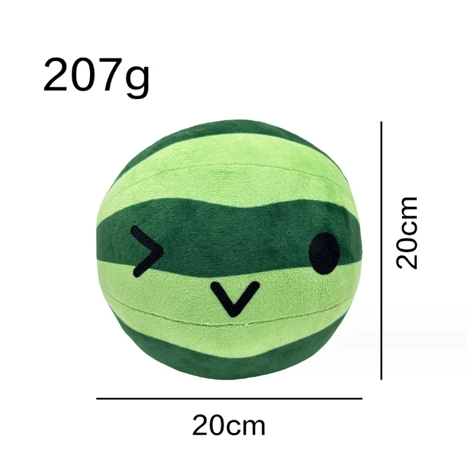 Suika Game Winking Watermelon Plush Toy - Cute & Fun
