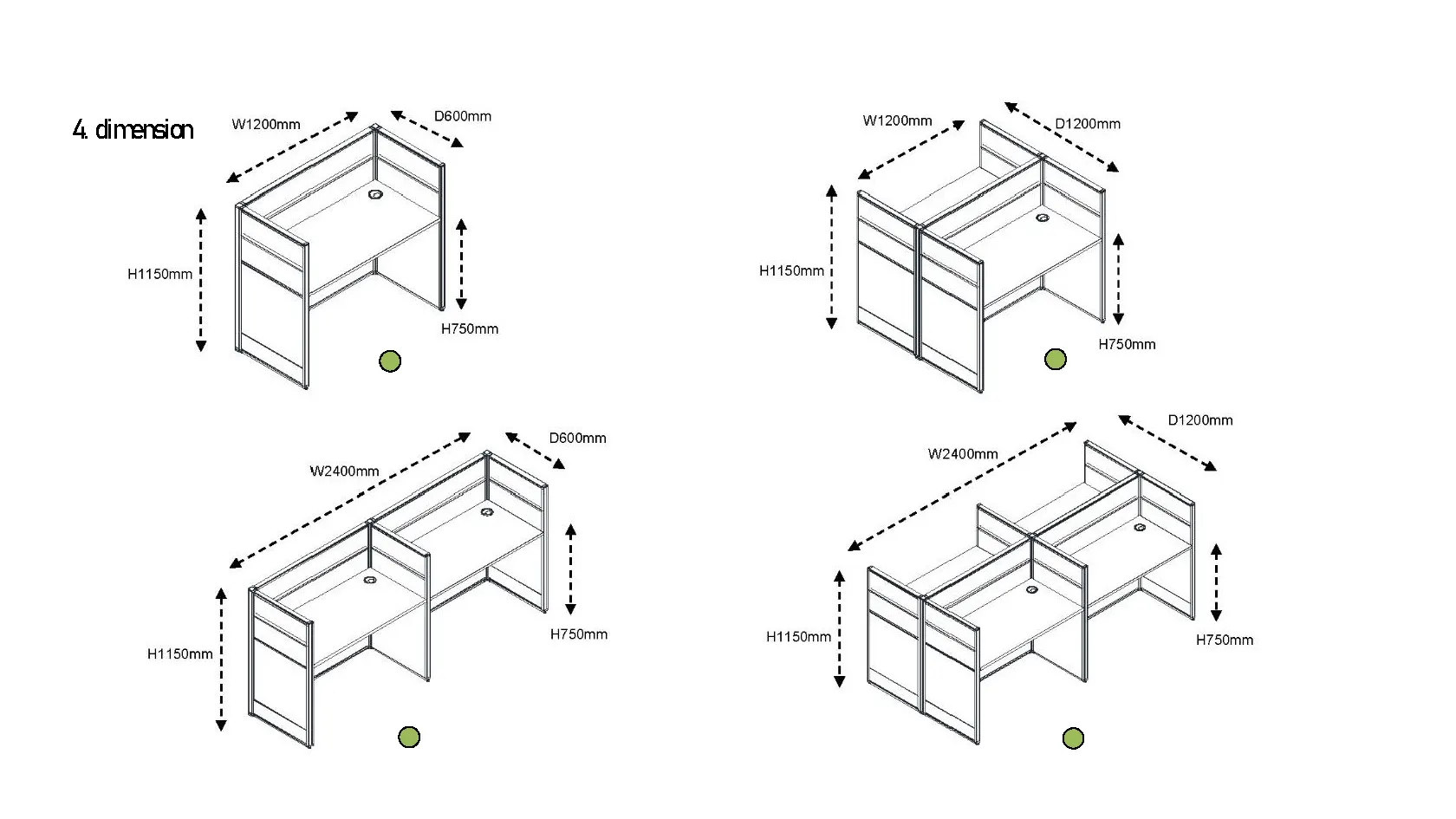 Modular Office Cubicles - Stylish & Functional Solutions