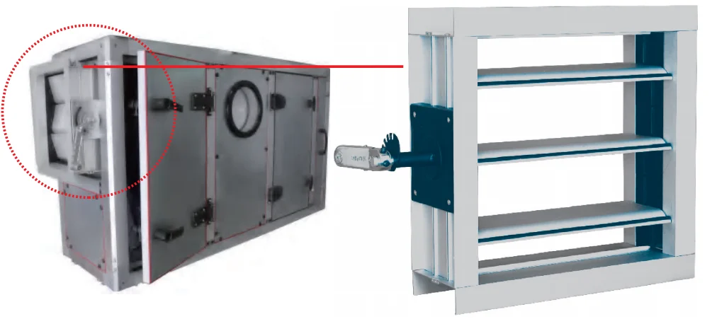 E-zong Aluminum Vcd Air Volume Control Damper Handle For Air Handling ...