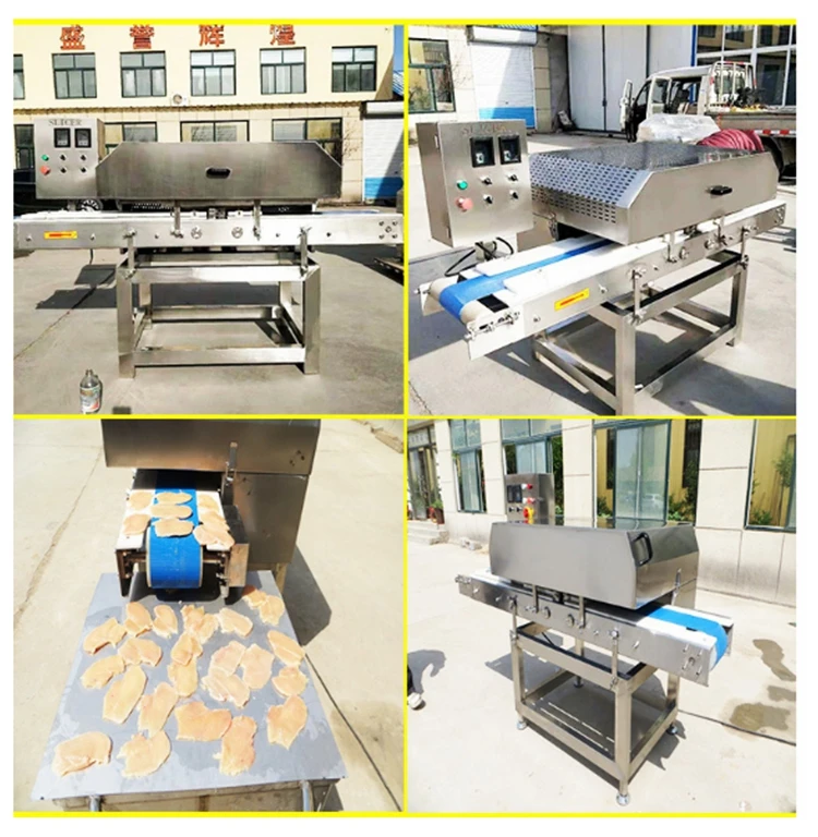 Fresh Meat Chicken Breast Cutting Machine Automatic Meat Slicer Machine ...