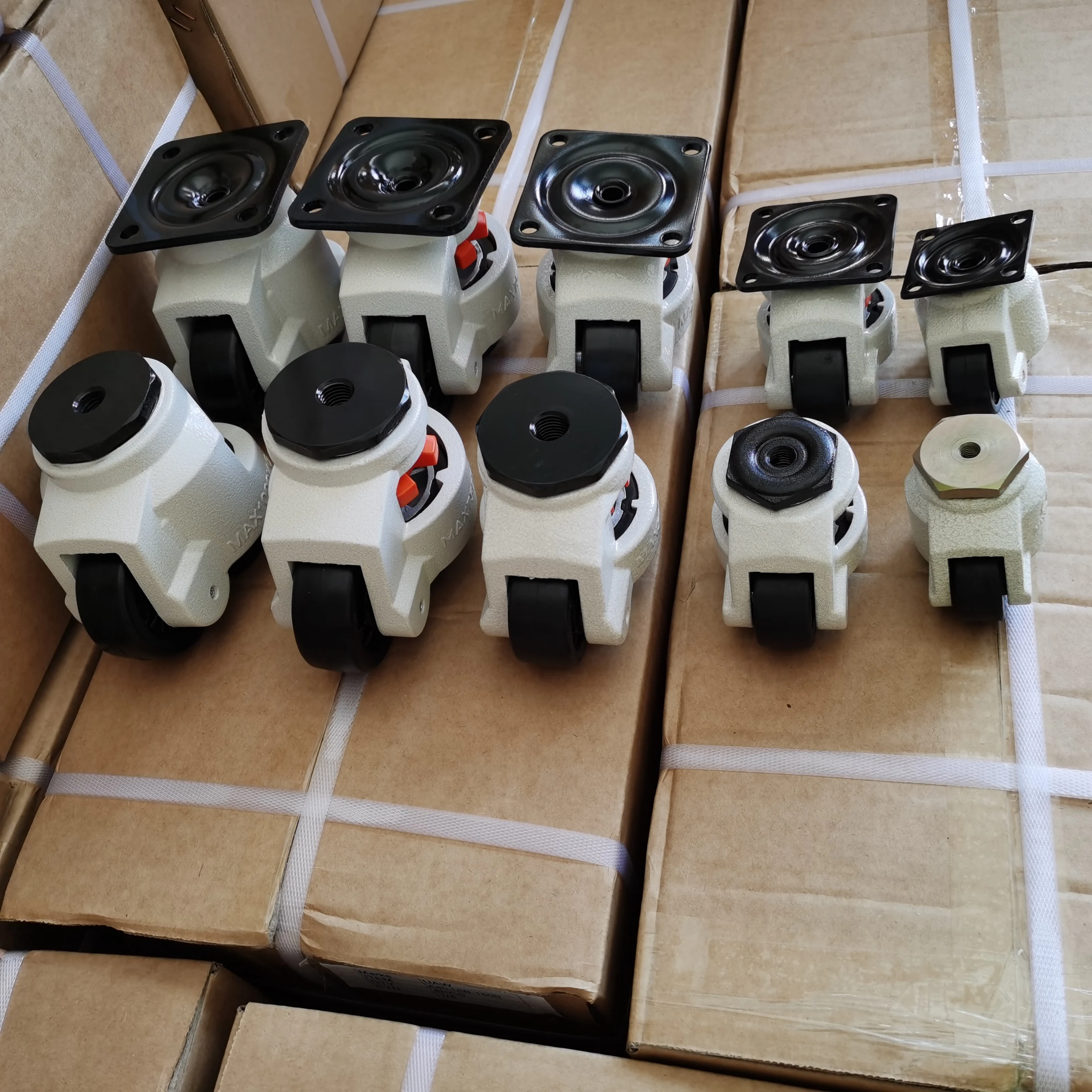 Foot Adjustable Screw Bolted Hole GD60S Casters - OEM Swivel