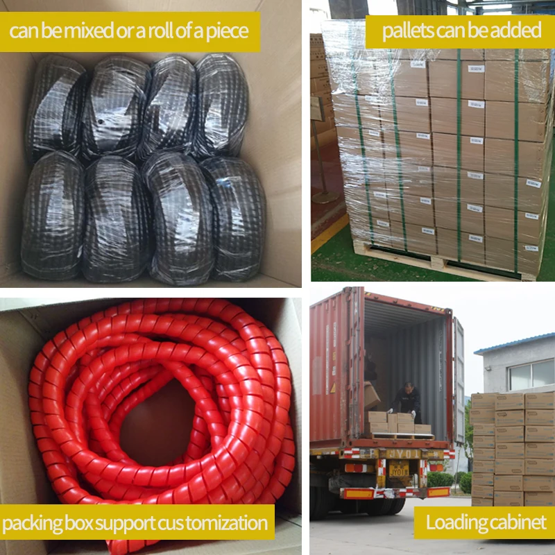 2m Line Organizer Pipe Protection Spiral Winding Cable Wire Cover Tube ...