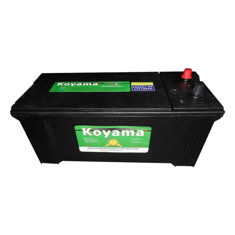 Wholesale 195G51-MF 12V 180AH Maintenance Free Car Battery for Trucks ...