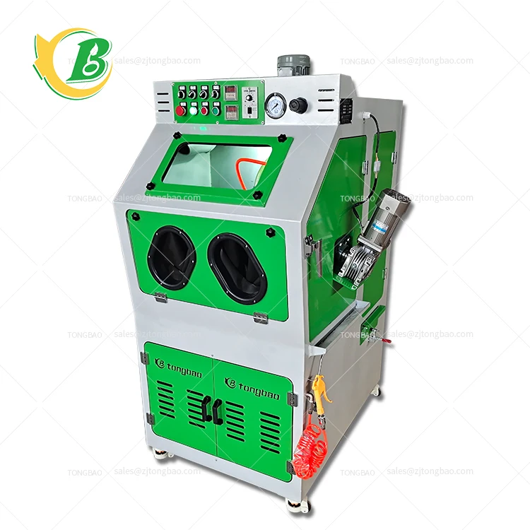 Rotary Drum Sand Blast Machine Automatic Sandblaster For Batch ...
