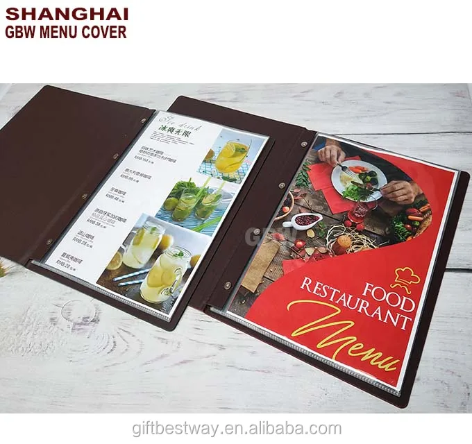 Colorful Logo Menu Book For Restaurant Menu Cover Unique Menu Holders ...