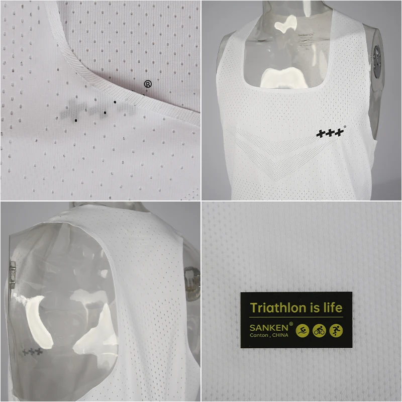 Sanken Sublimation Print Running Singlet Quick Dry Seamless Running ...