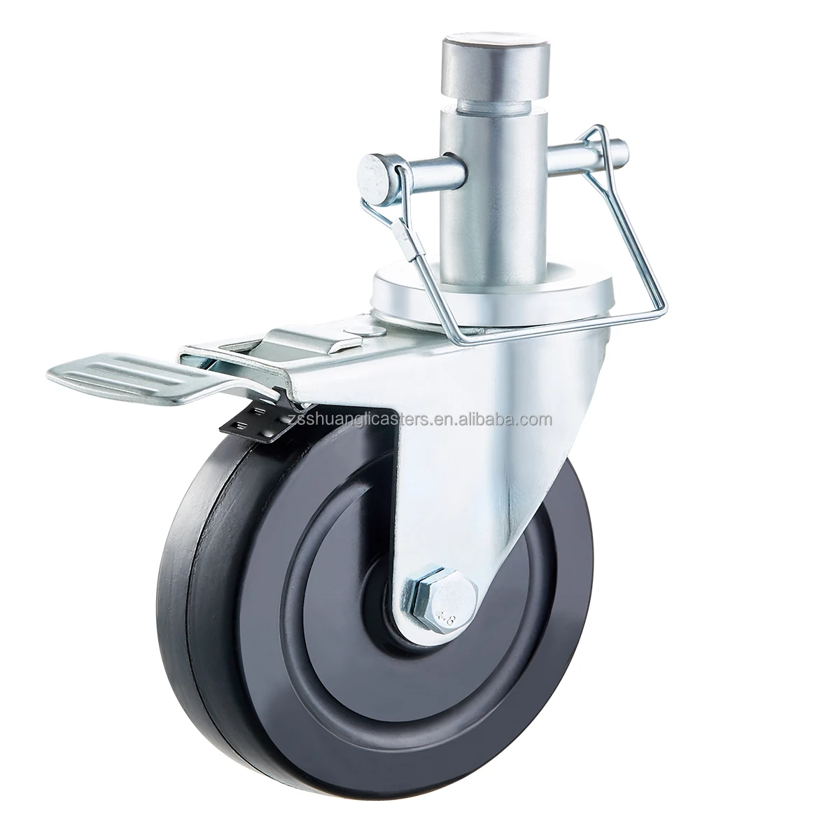 8inch Heavy Duty Rolling Scaffold Tower Baker Ladder Locking Black ...