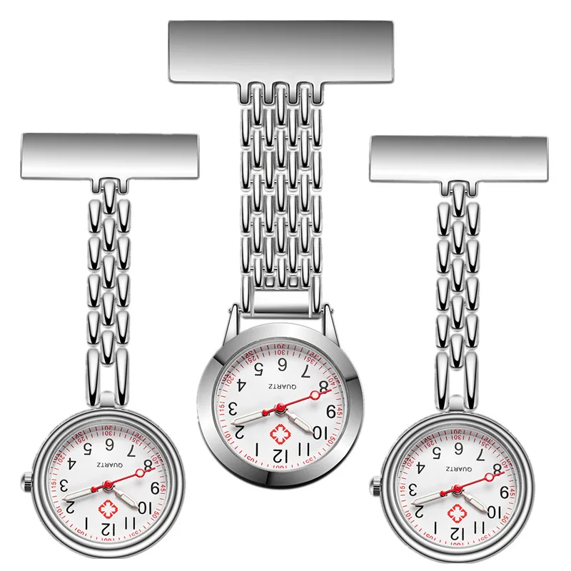 High Quality Nurse Breast Wrist Watch Stainless Steel Nurse Fob Watch ...