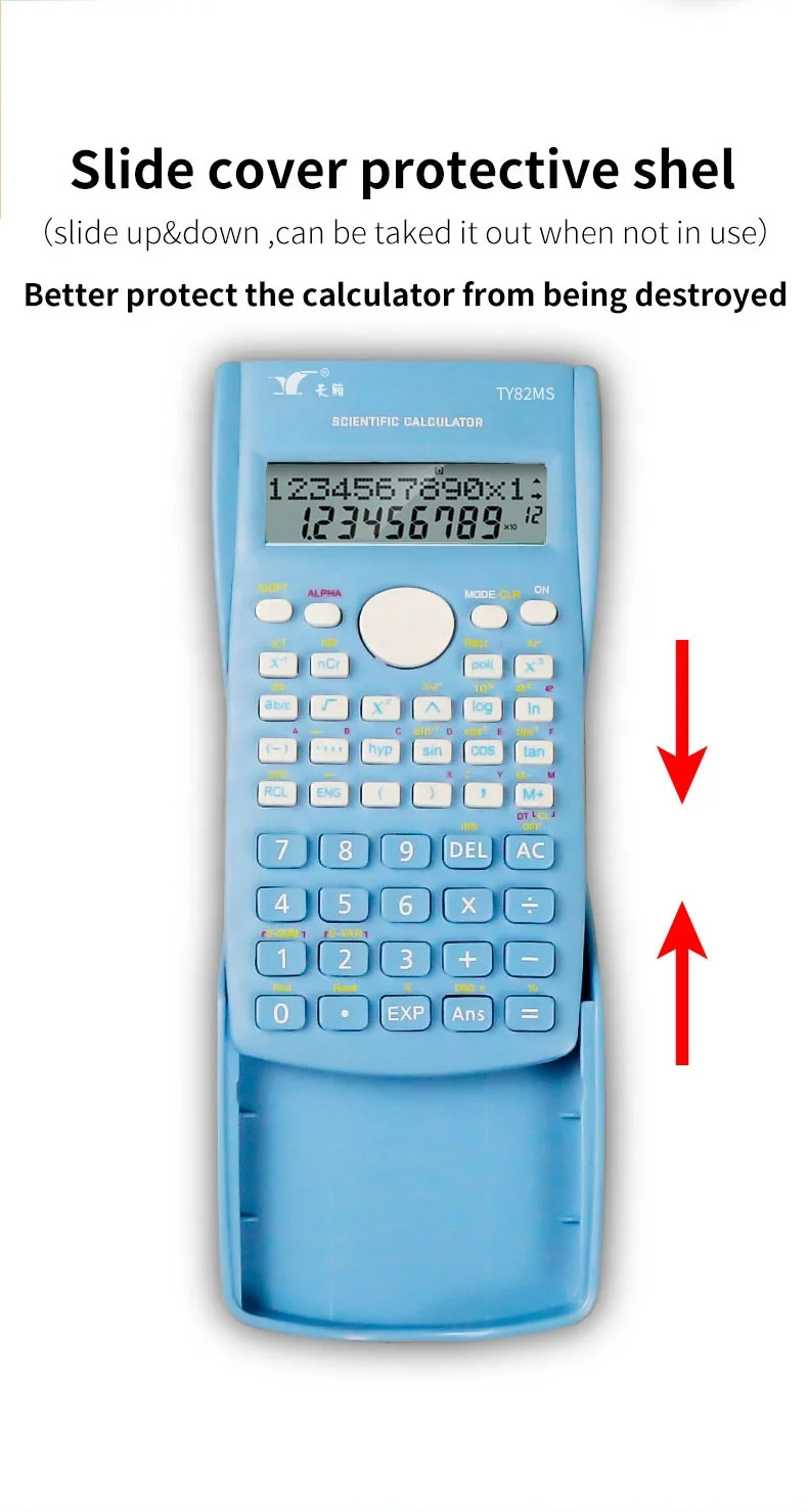 Two Lines Display Calculators with Battery and Calculator Function