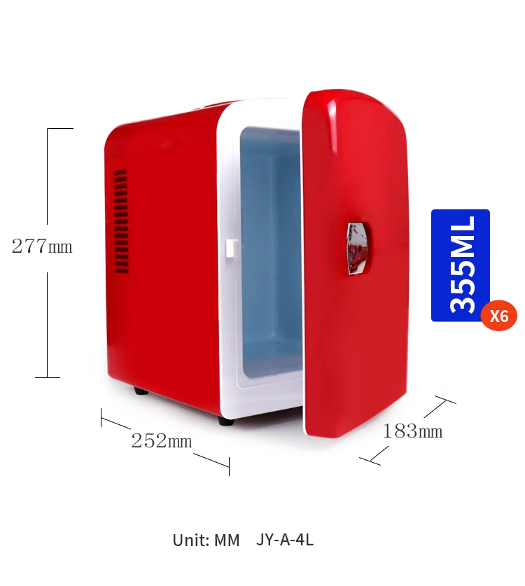 Evercool Mini Fridge 4 Liter/6 Can Electric Cooler And Warmer Portable ...