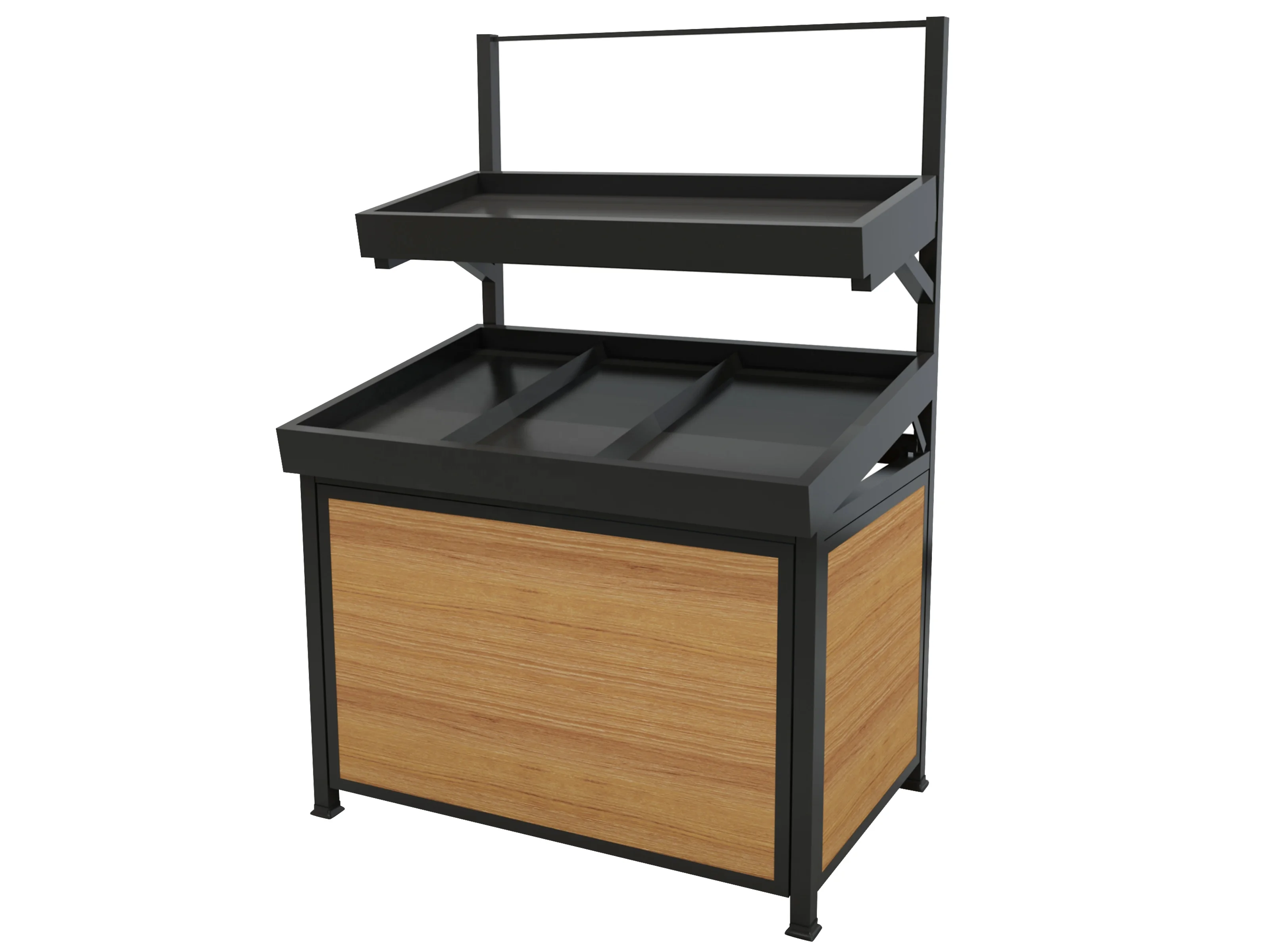 Country Store Retail Display Fixture Euro Table Produce Display For ...