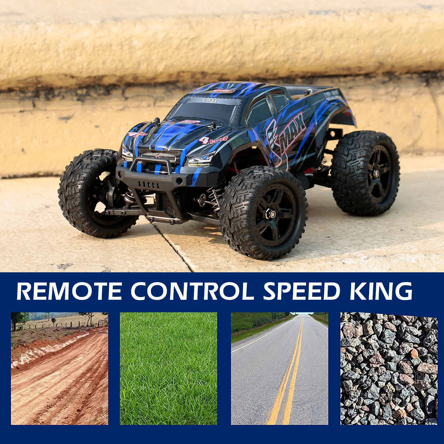 REMO 1631 RC Car - High Speed 1/16 Scale Electric Vehicle