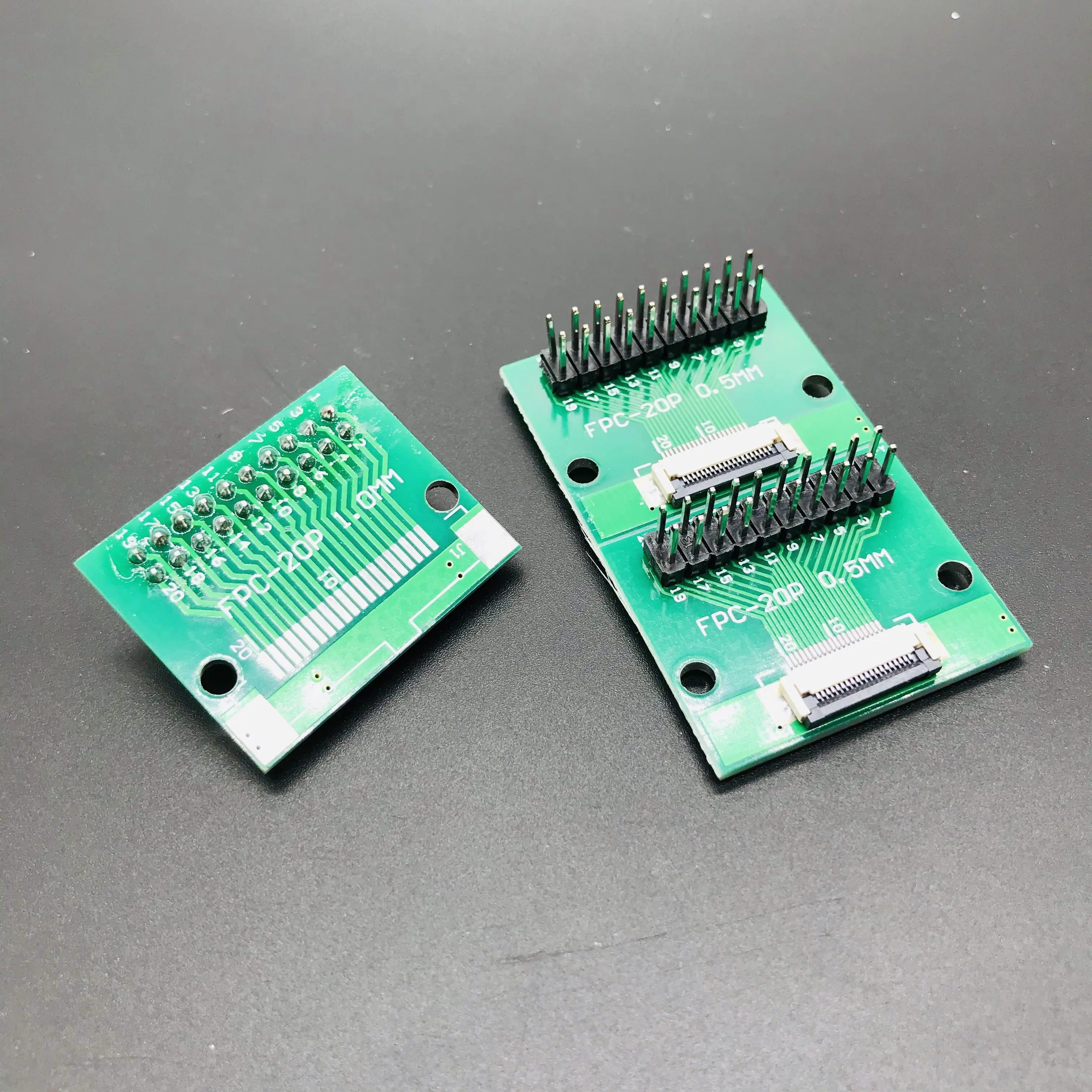 0.5mm 20pin Fpc/ffc Connector To Dupont 2.54mm Pin Plate Adapter Pcb ...