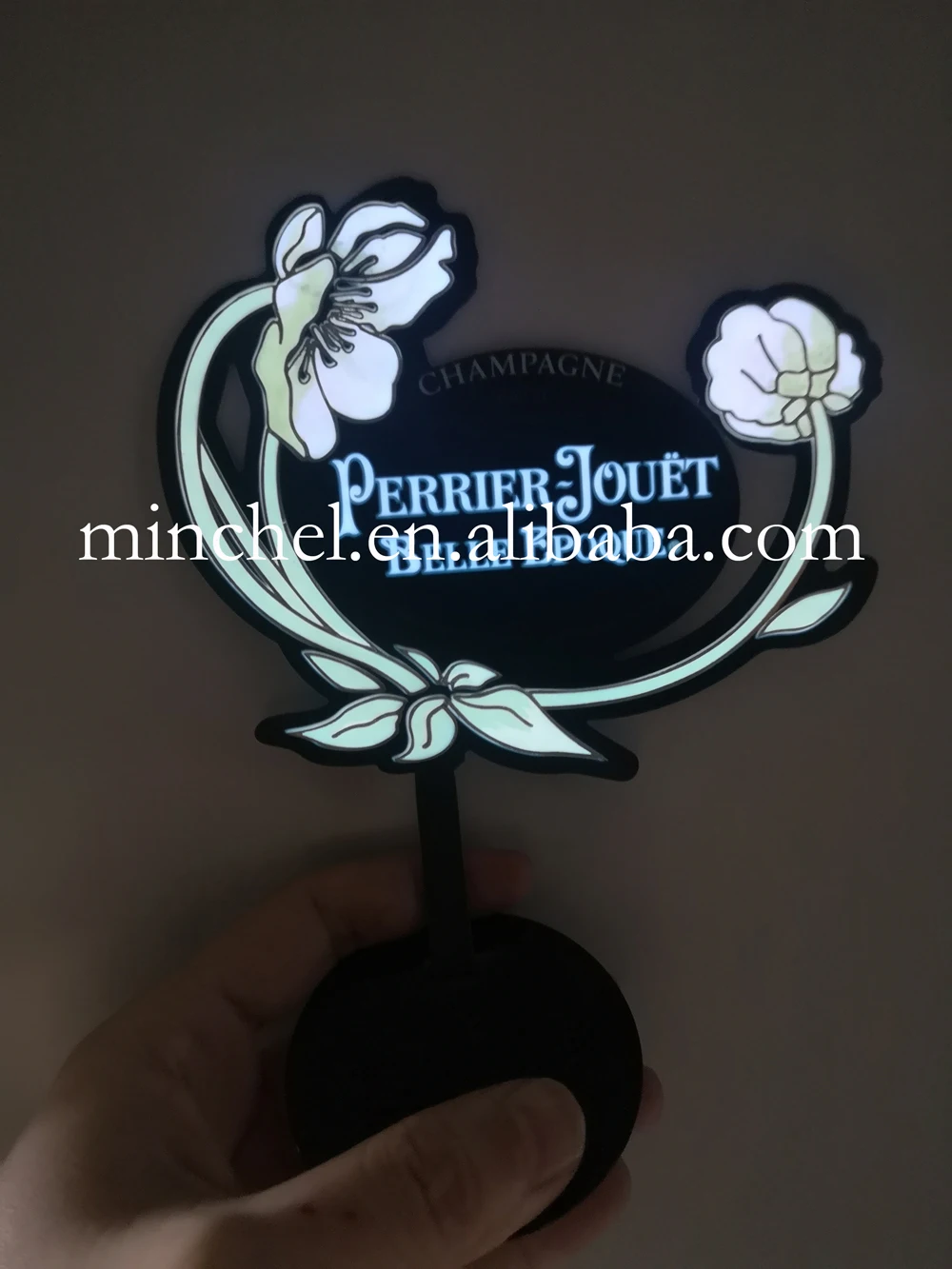 Customized LED Lighting Wine Label Sticker, Wine Bottle Label with Led ...