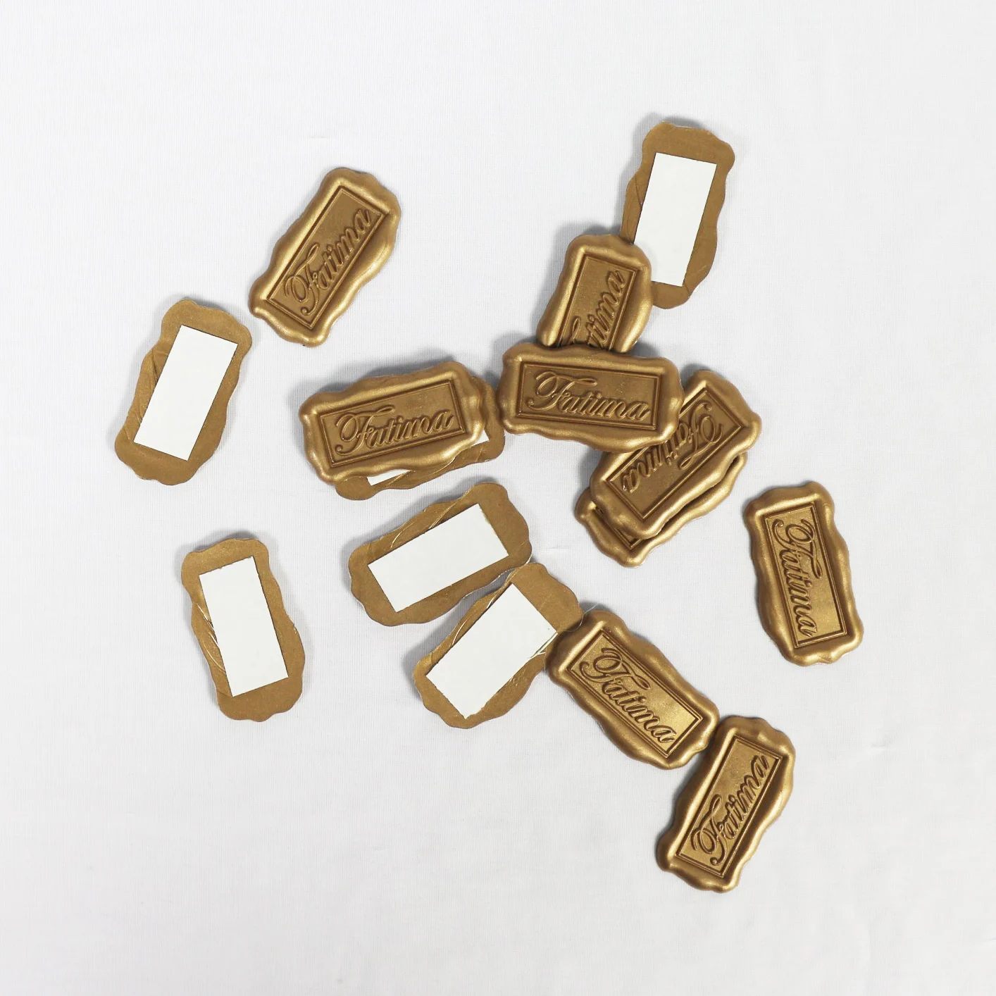 Custom Shape and Color Wax Seal Stickers with Adhesive Glue Backing Wax ...