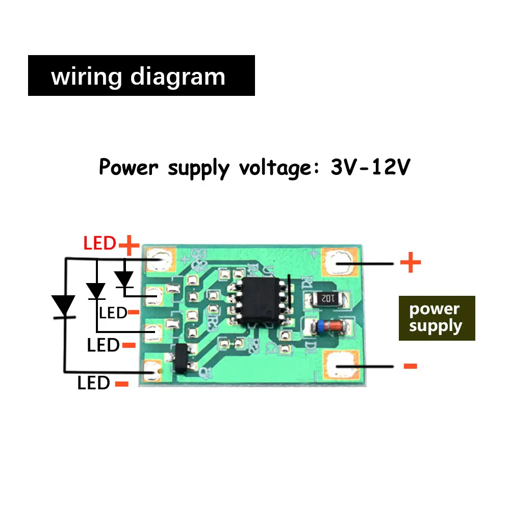 3V12V Gradual Light Dimming Controller - YUSIJIE LED Module