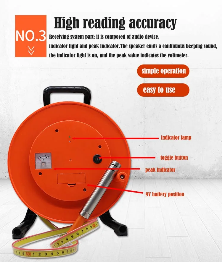 Groundwater Level Indicator for Wells - 200m Depth Measurement Device ...