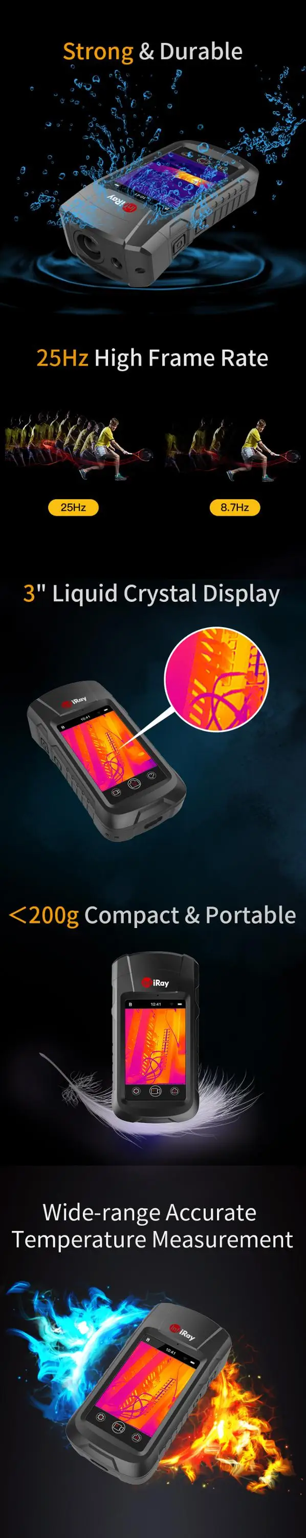 InfiRay Official Xview Durable Industrial Use Handheld Portable Thermal ...